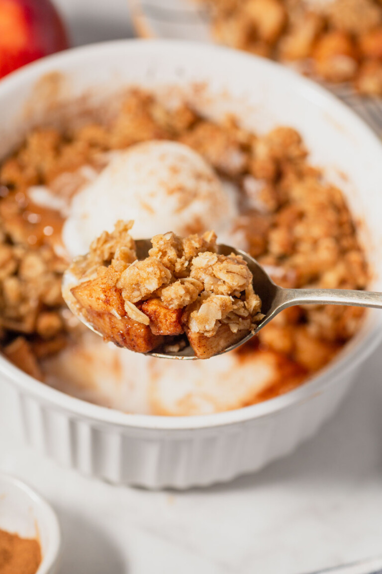 Air Fryer Apple Crisp For Two