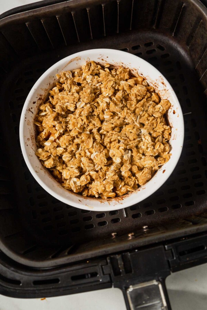 Air Fryer Apple Crisp For Two
