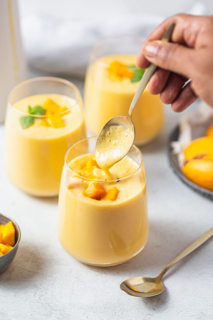 The Best Restaurant Style Mango Lassi Recipe (Fresh or Pulp)
