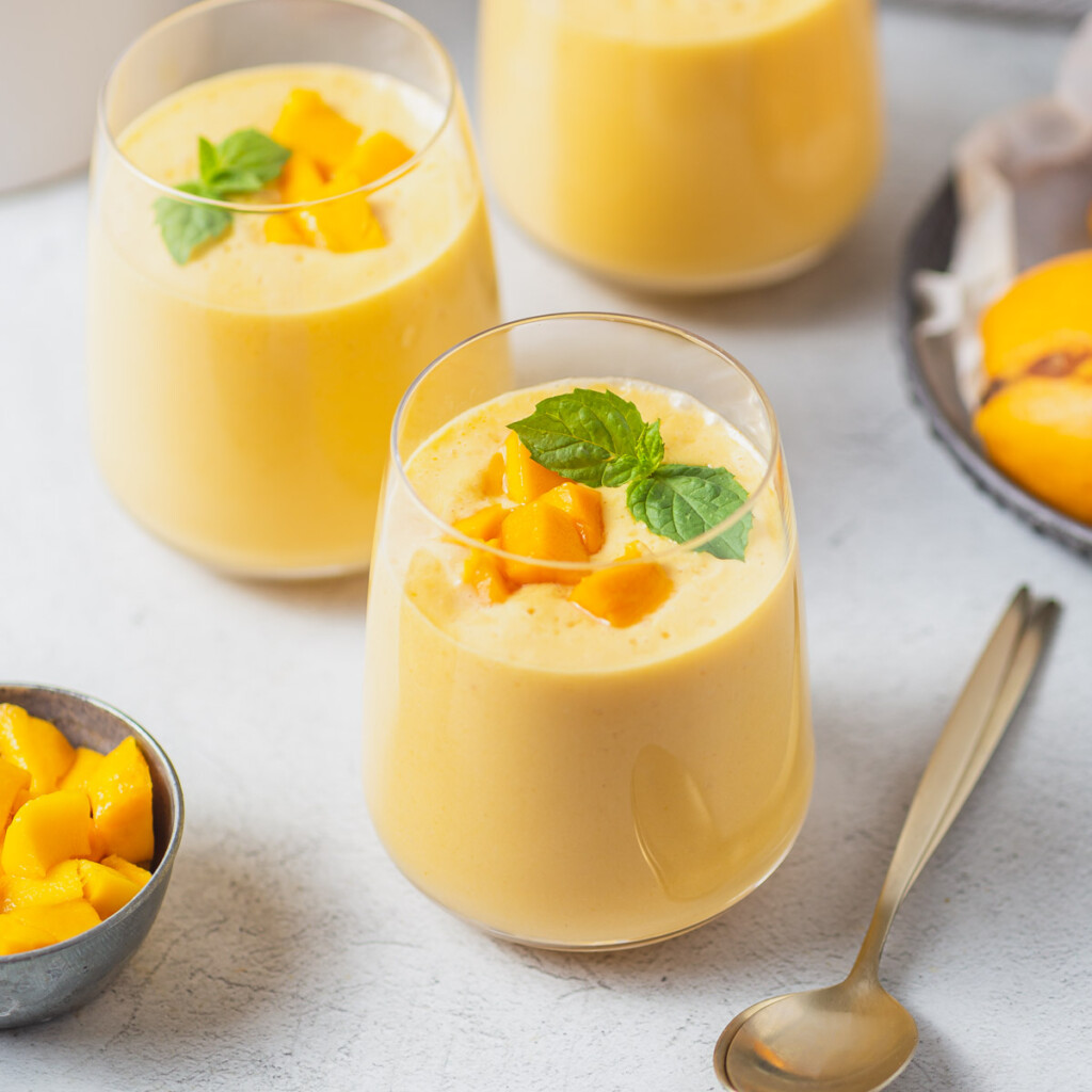The Best Restaurant Style Mango Lassi Recipe (Fresh or Pulp)