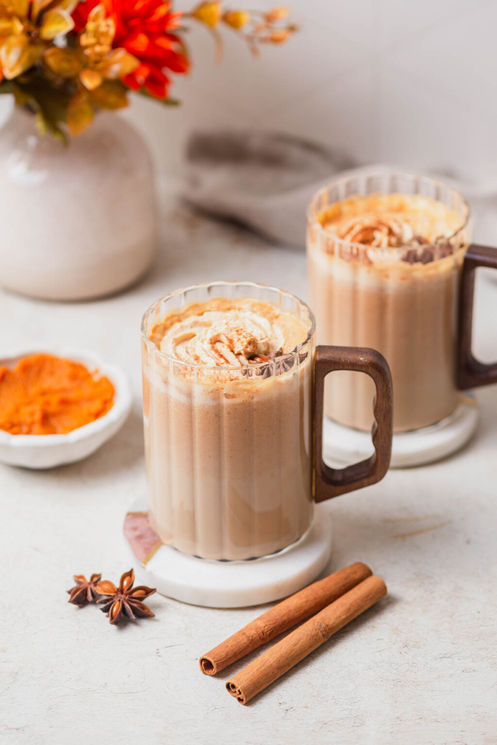 Easy Pumpkin Spice Chai Latte (Homemade)