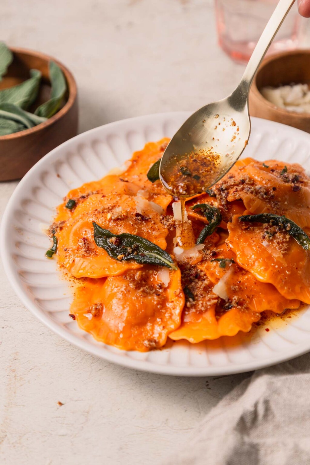 Butternut Squash Ravioli Sauce With Brown Butter