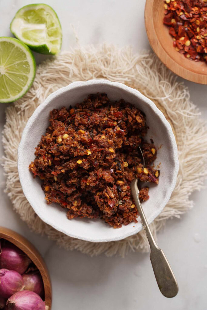 Katta Sambal (Maldive Fish and Onion Sambal)