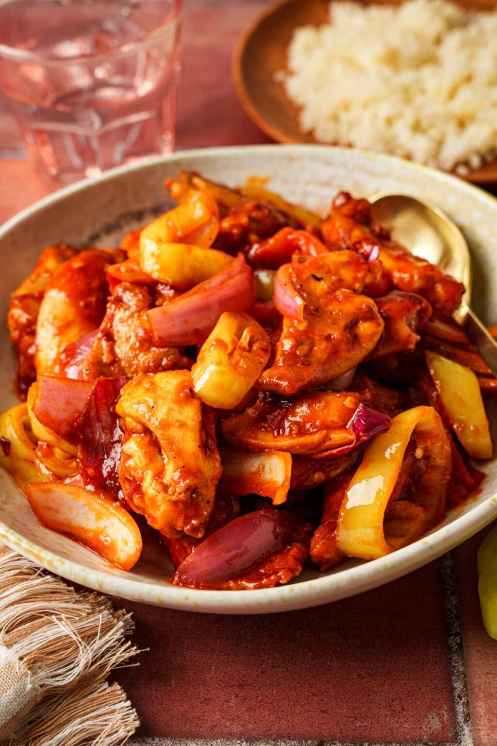 Sri Lankan Devilled Chicken (Spicy Chicken Stir Fry)